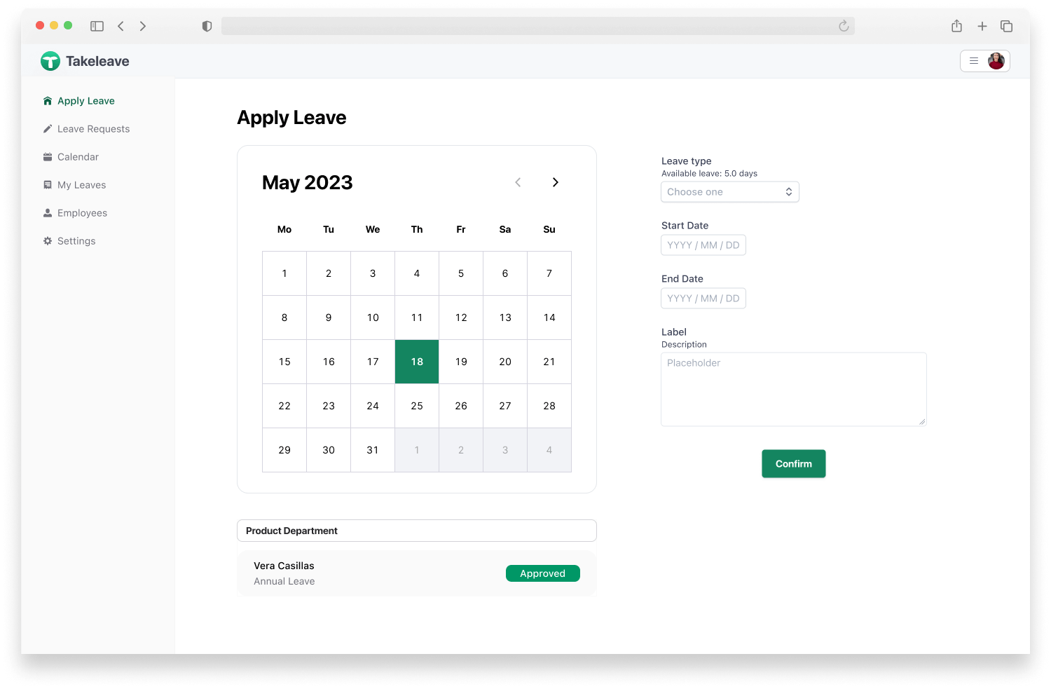 Takeleave - The Simplest Leave Management Solution
